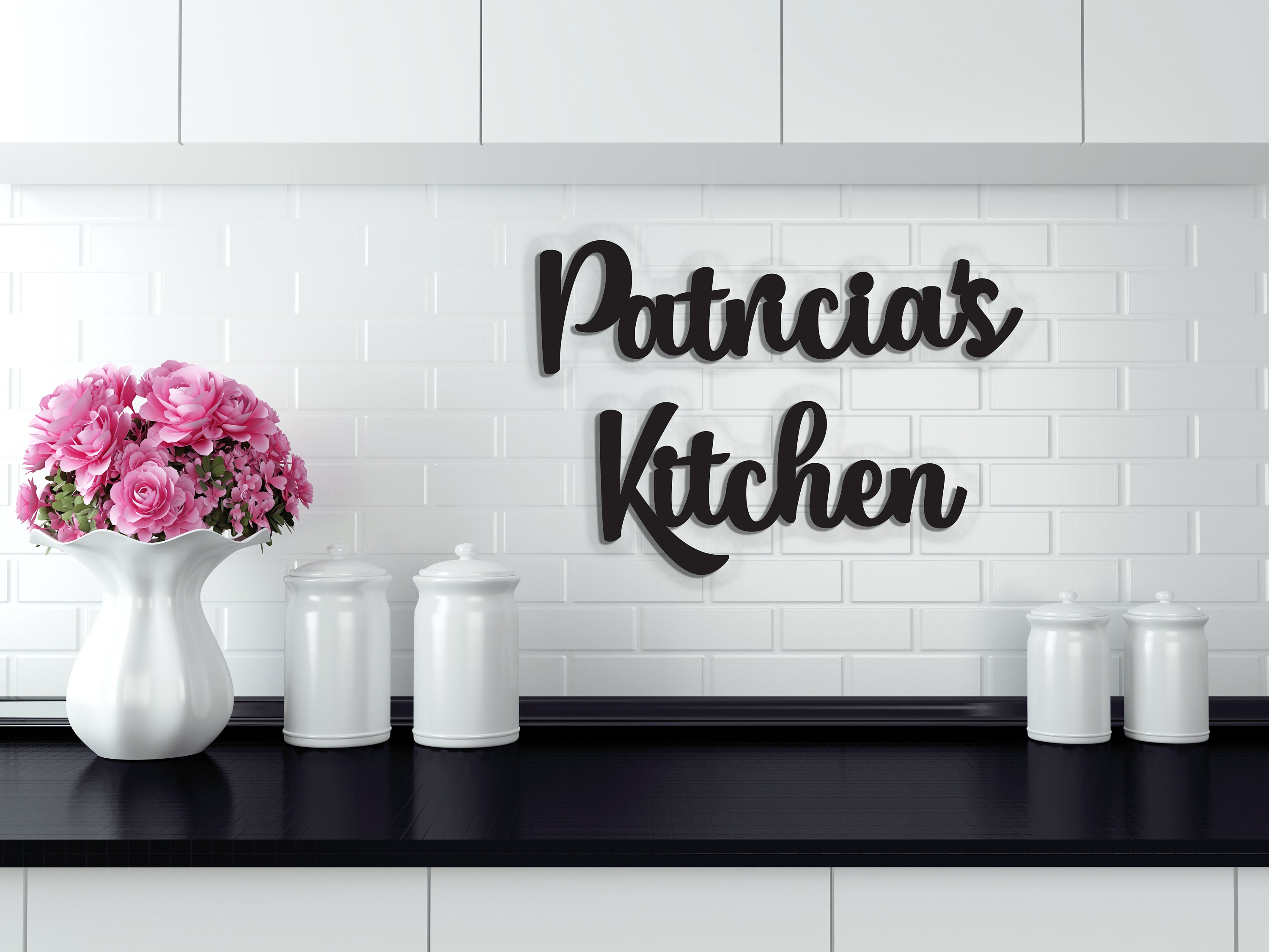 Custom Kitchen Sign. Personalized Kitchen Sign. Wood Word - Etsy