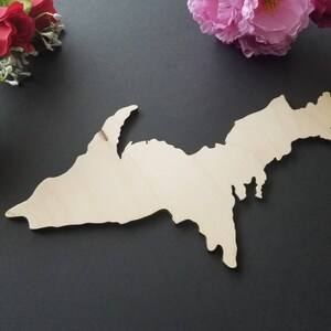 Upper Michigan Cutout. Upper Peninsula Wood Cut Out. Yooper Decor. Wood ...