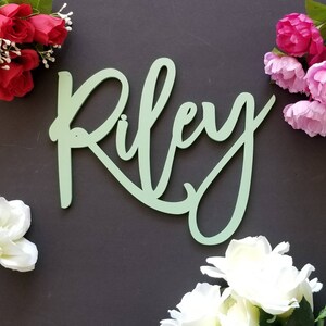 Custom Wooden Name Sign, Personalized Cut Out Letters for Kids Nursery ...