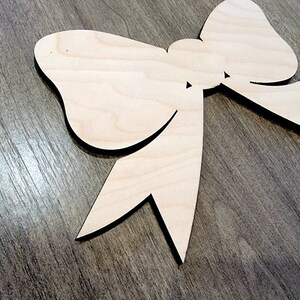 Bow Wood Shape, Wooden Bow Shape Blank, Unfinished Bow, Shapes for ...