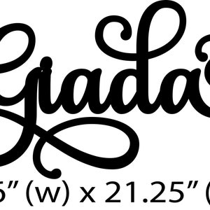Custom Name Sign, First Name. Personalized Name Sign, Script Font ...