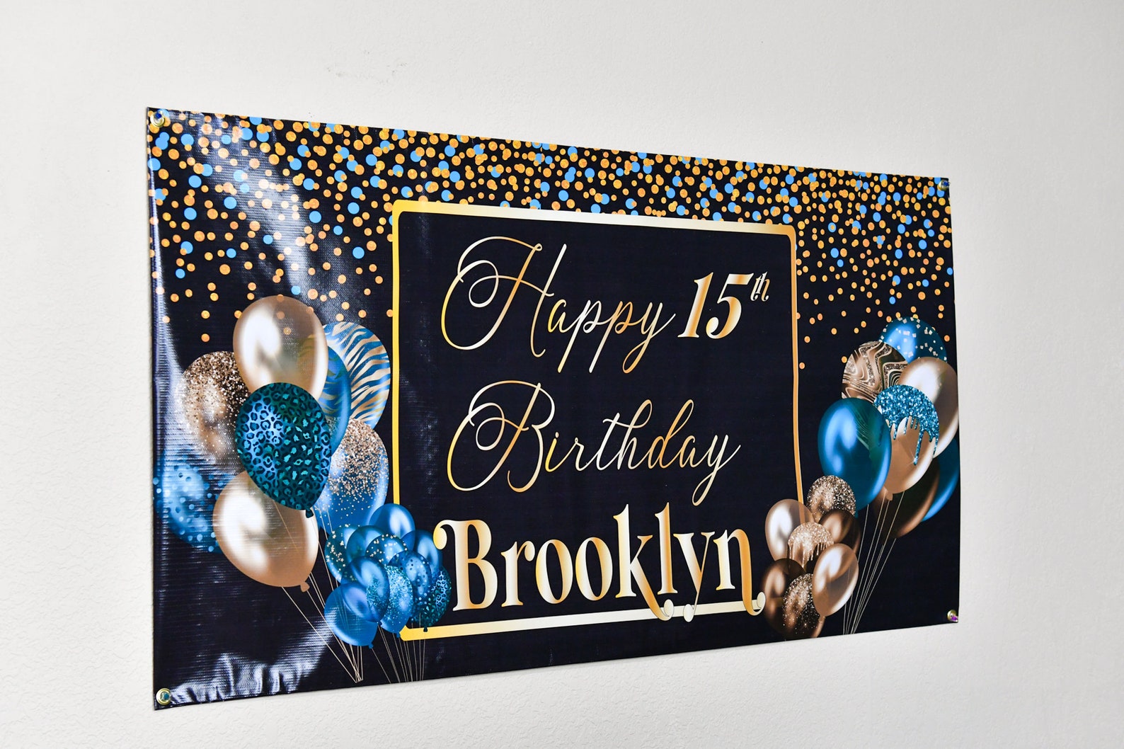 Custom Welcome Home Banner Personalized With Name & Gold Accents ...