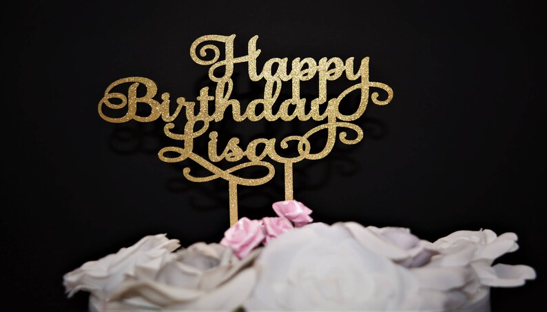 Custom Birthday Cake Topper / Personalized Birthday Cake | Etsy