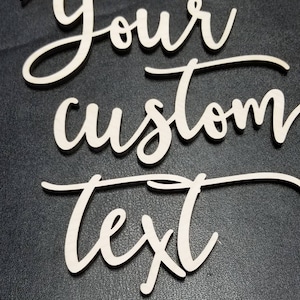 Custom Wood Words, Custom Word Signs, Wall Quotes, Wooden Word Cutout ...