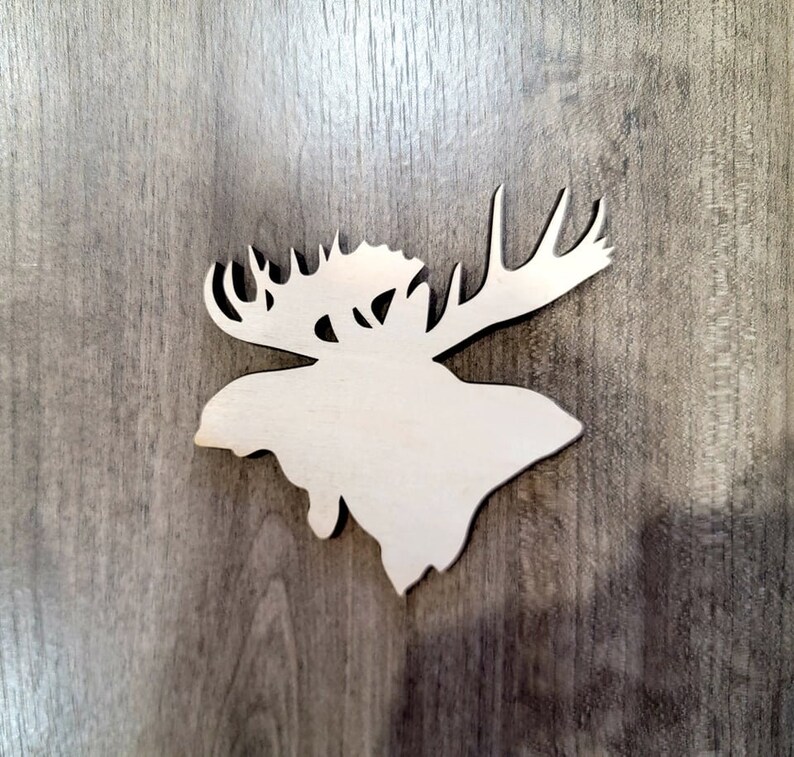 Collage Materials Visual Arts Sign Making Custom Unfinished Moose Cut ...