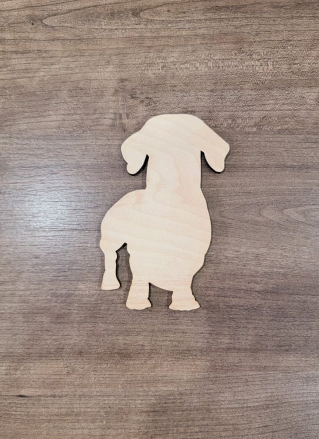 Dachshund Wood Shape, Wooden Dachshund Blank, Unfinished Dachshund Wood ...