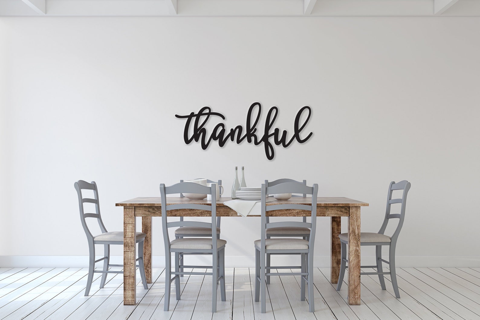 Thankful Sign Thankful Wood Sign Thankful Wall Decor - Etsy