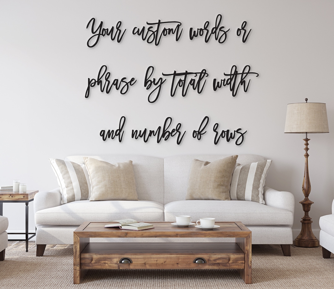 Custom Wood Words, Custom Word Signs, Wall Quotes, Wooden Word Cutout ...