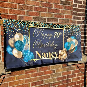 Custom Welcome Home Banner Personalized With Name & Gold Accents ...