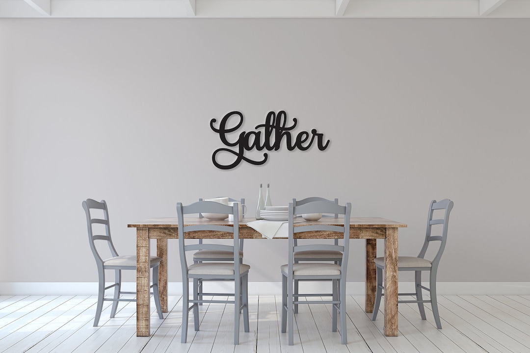 Gather Sign, Gather Wood Sign, Gather Wall Decor, Thanksgiving Decor ...