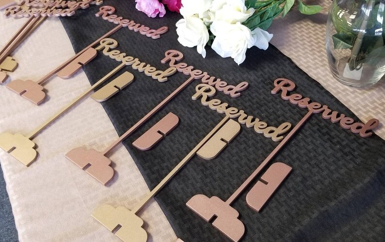 Wedding Table Sign Bundle Vector Cut File, SVG, DIY Wedding Decor ...