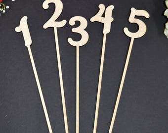 Rustic Table Numbers - Etsy