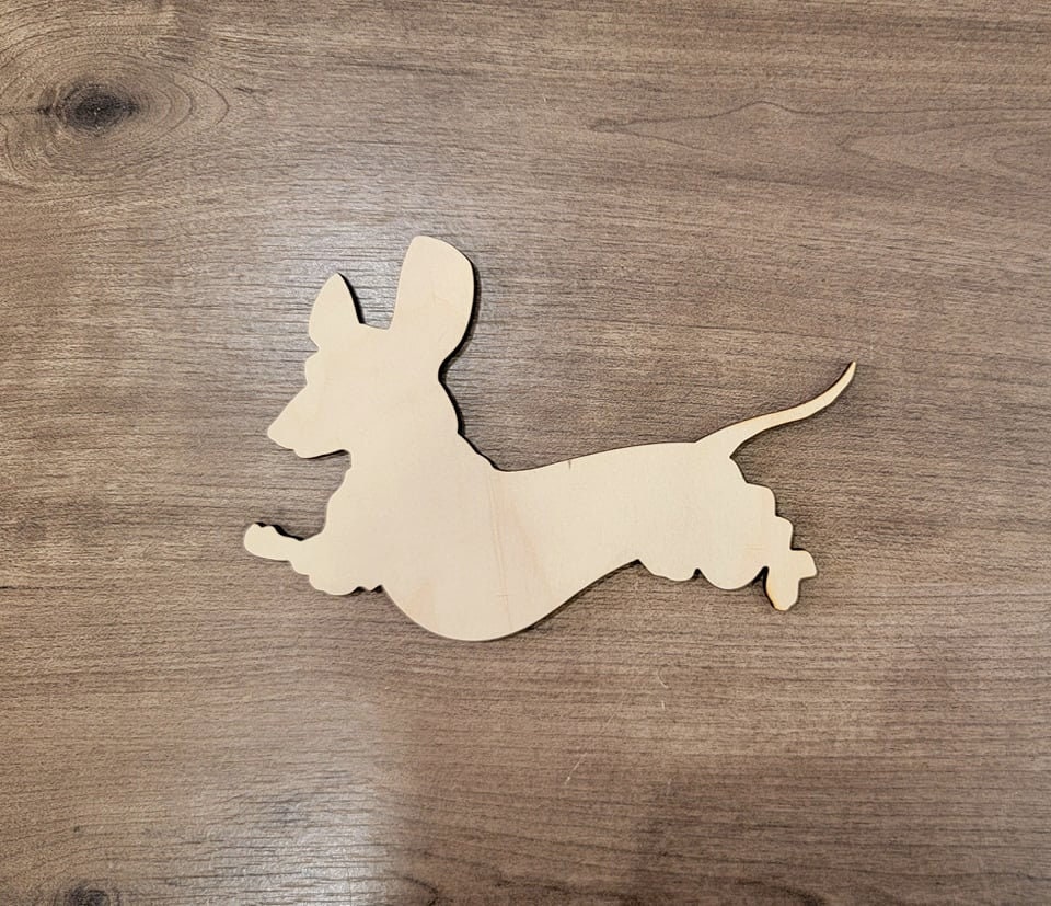 Unfinished Dachshund Wood Shape: DIY Craft Blank - Etsy