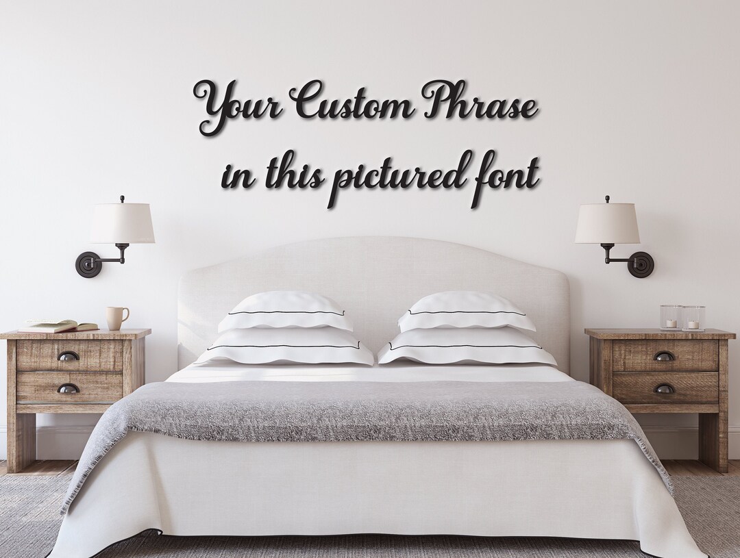 Custom Wood Word Sign: Personalized Wall Decor, DIY Project - Etsy