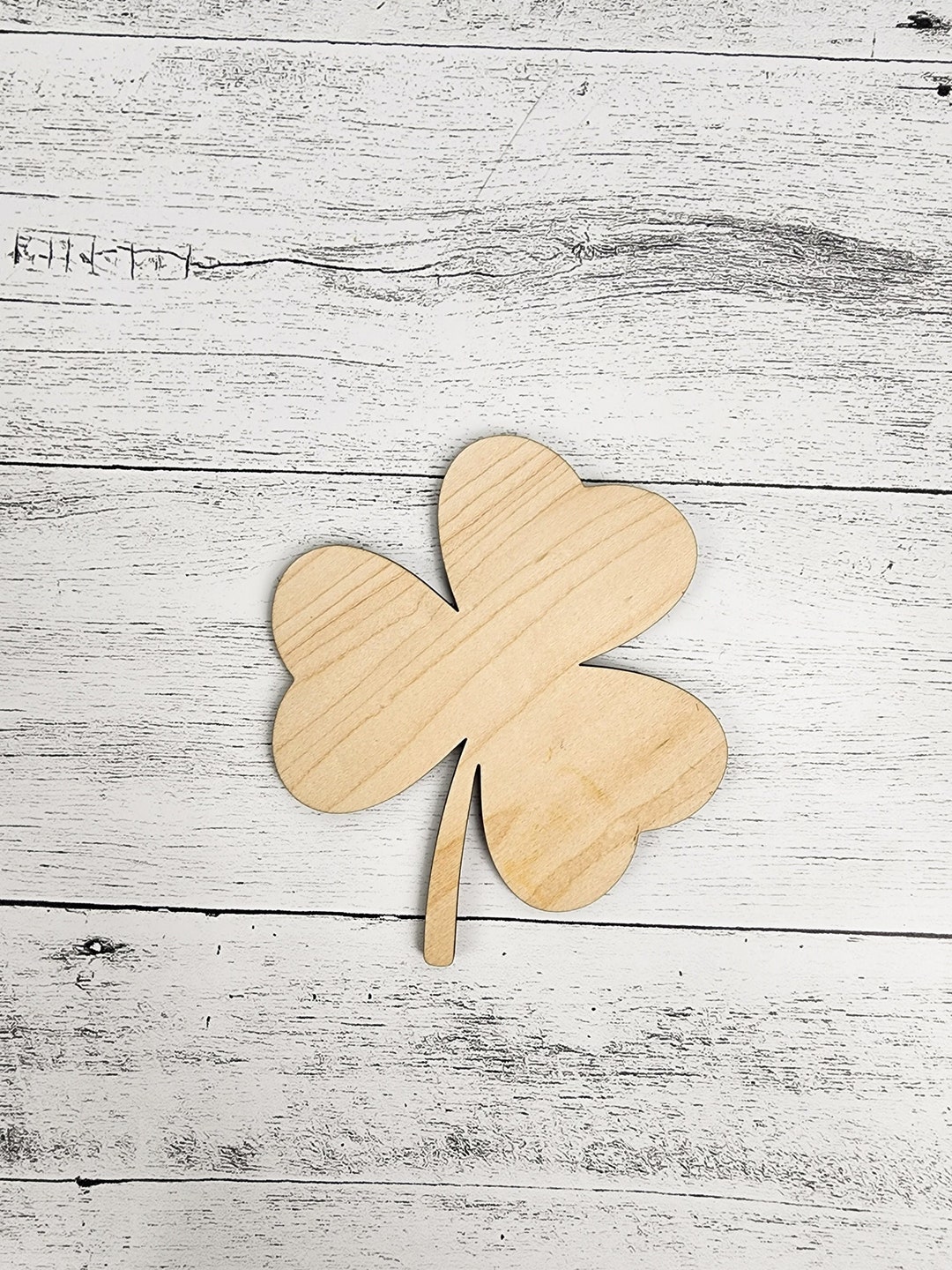 Unfinished Wood Shamrock Shape: St Patricks Day Decor, DIY Craft Supply ...