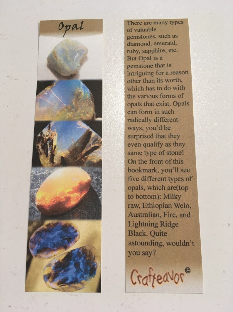 Geology Bookmarks - Etsy