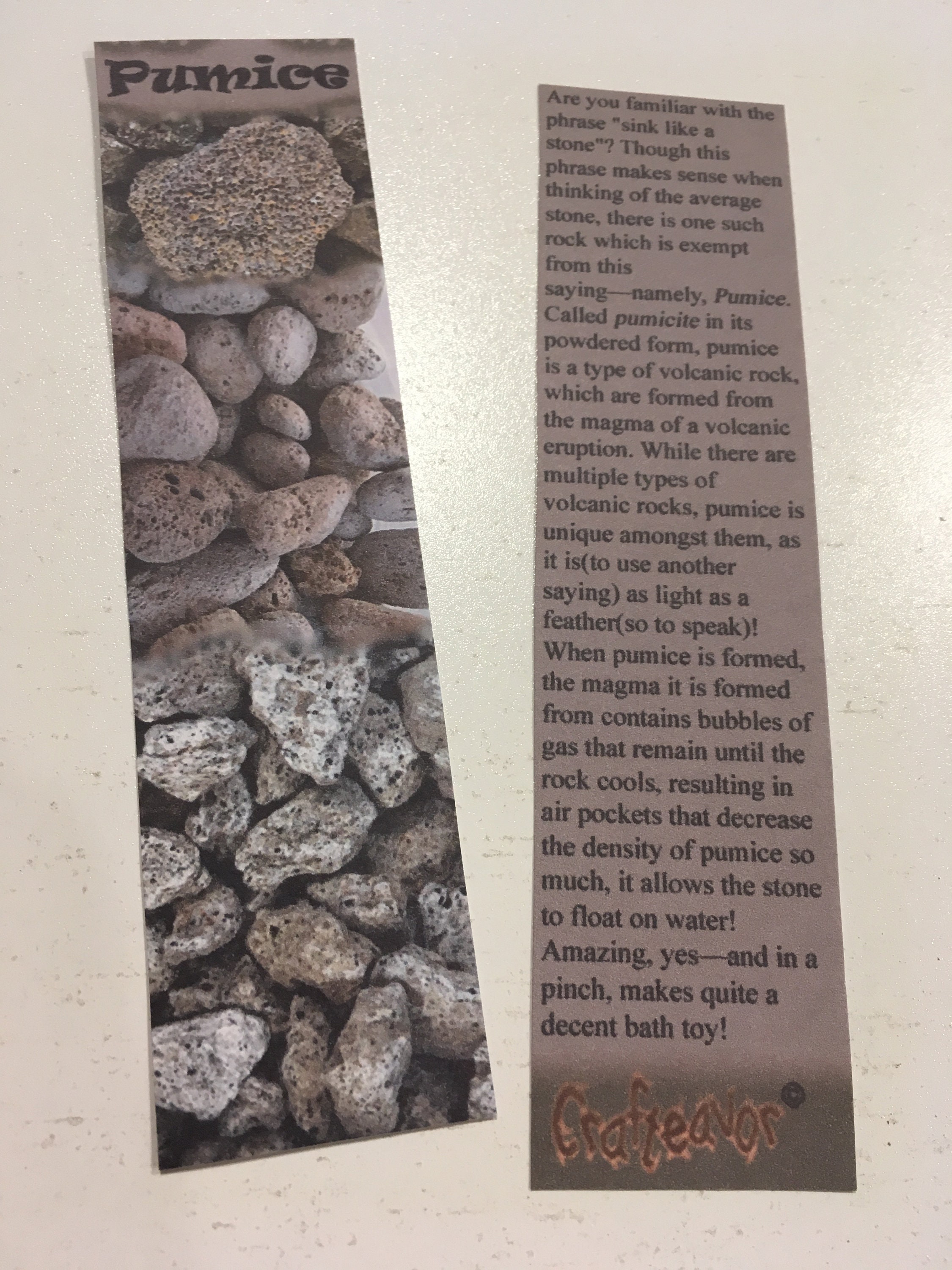 Geology Bookmarks - Etsy