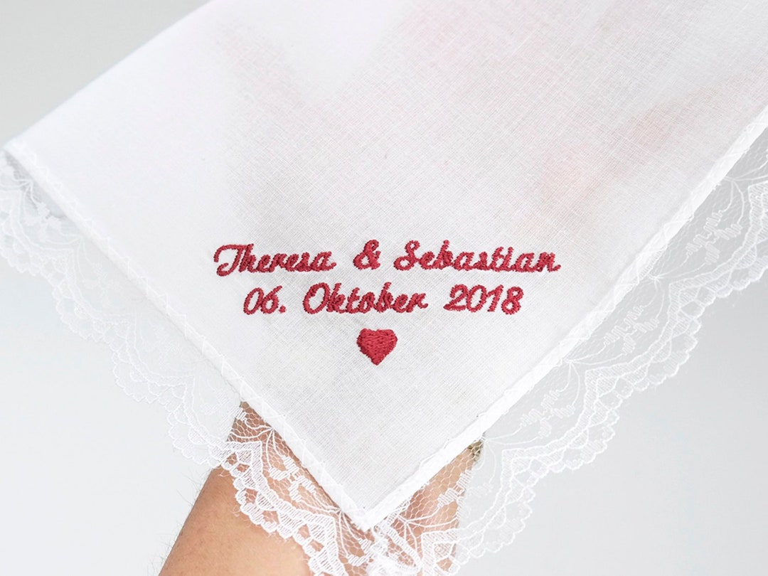 Lace Handkerchief for the Bride and Wedding Guests With the - Etsy