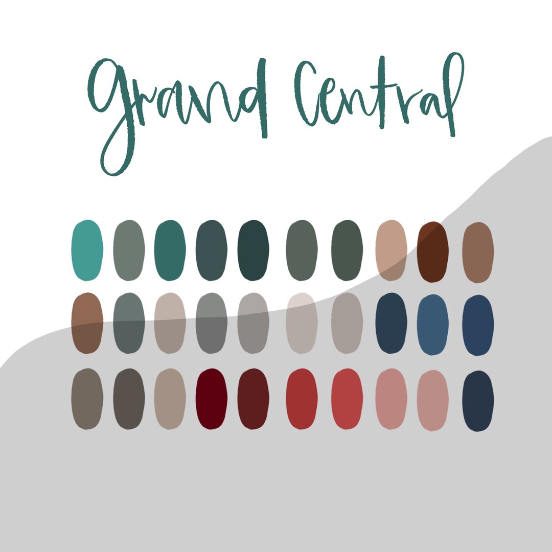 Grand Central Procreate Color Palette/procreate Tool/procreate Colors ...