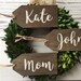 EXTRA LARGE Name Tags Stocking Tag Wood Tag Wood Gift Tag Place Card ...