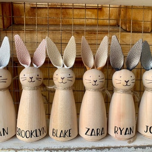 Personalized Easter Basket Tag | Bunny Tags | Easter Place Cards ...