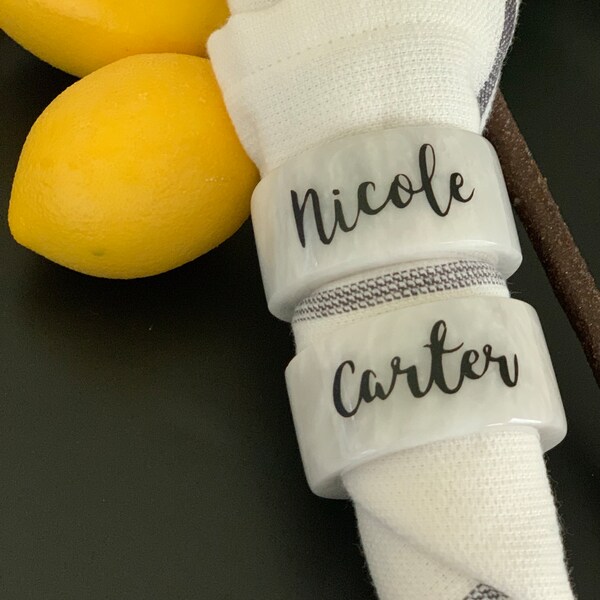 Custom Napkin Ring - Etsy