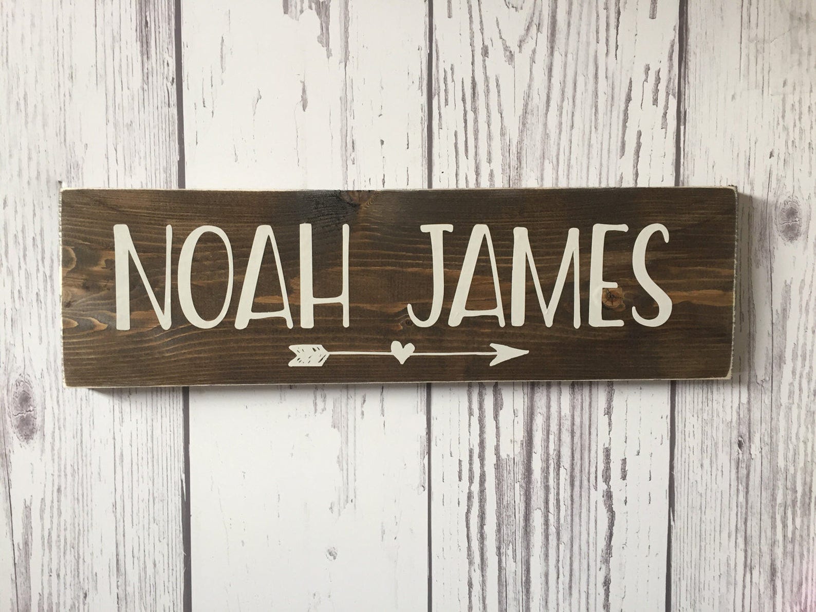 Nursery Name Sign Rustic Nursery Wall Art Wood Arrow Decor - Etsy