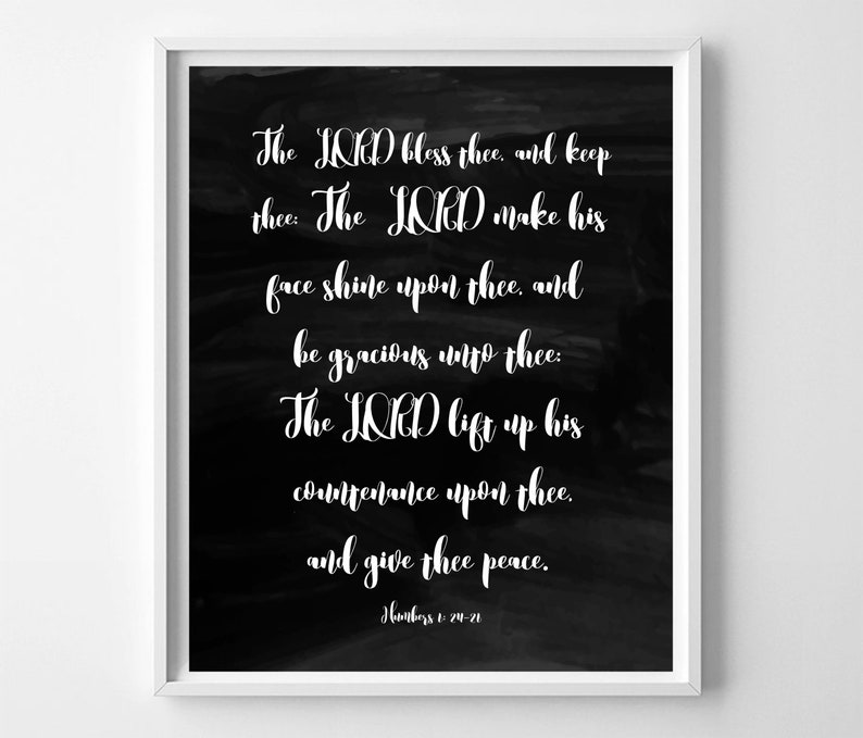 Bible Verse Wall Art Christian Bible Quote Print Scripture Art ...