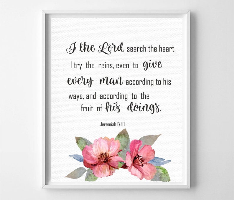 Bible Verse Wall Art Christian Bible Quote Print Scripture Art ...
