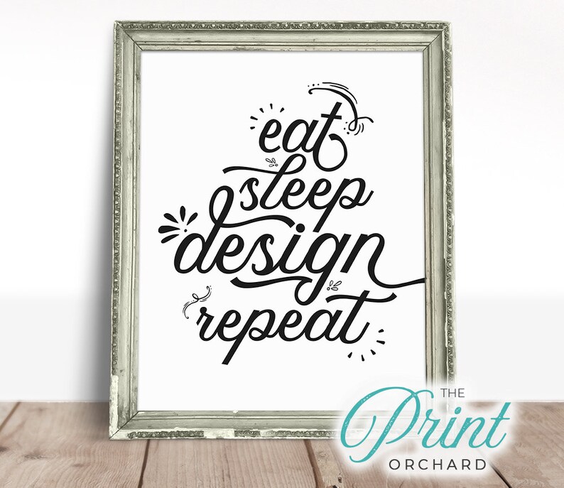 Eat Sleep Design Repeat Printable Art, Creativity Quotes, Artist Gift ...
