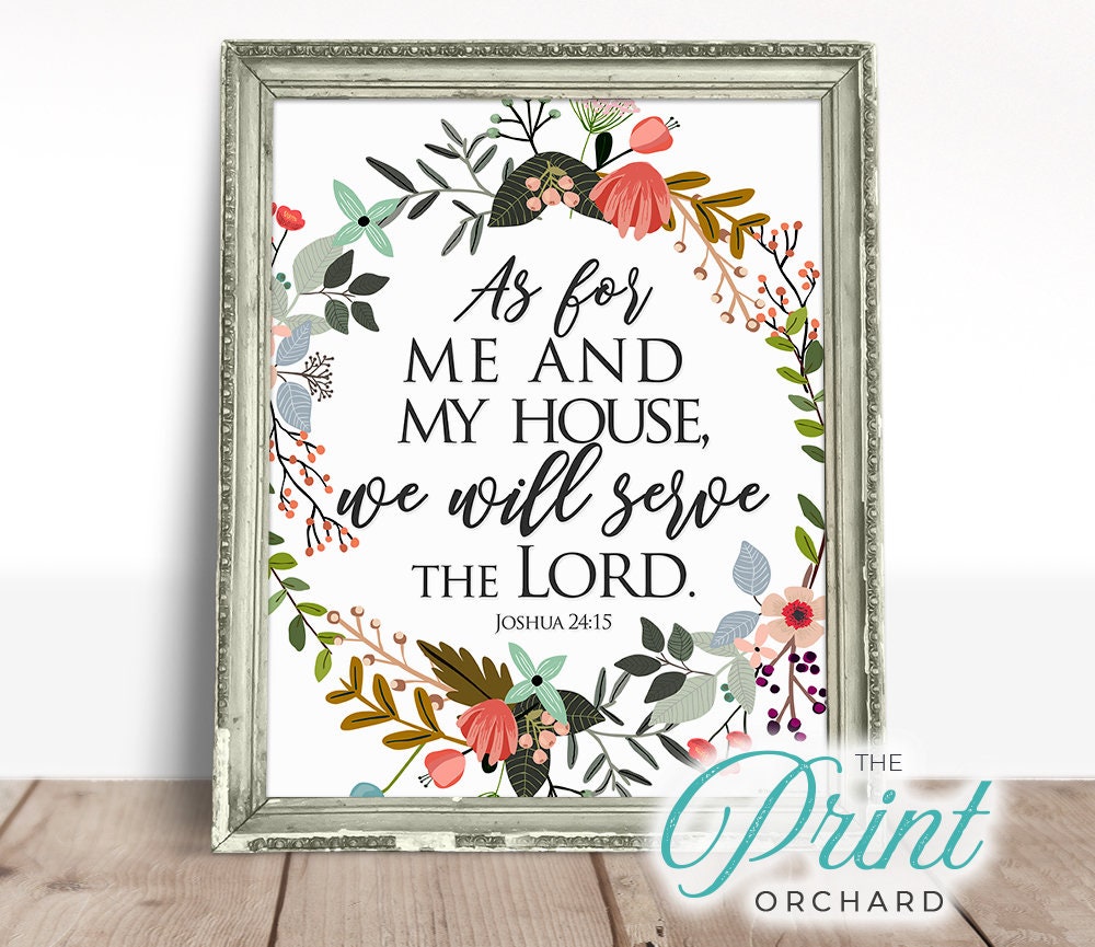 Scripture Art Scripture Printables Christian Home Decor | Etsy