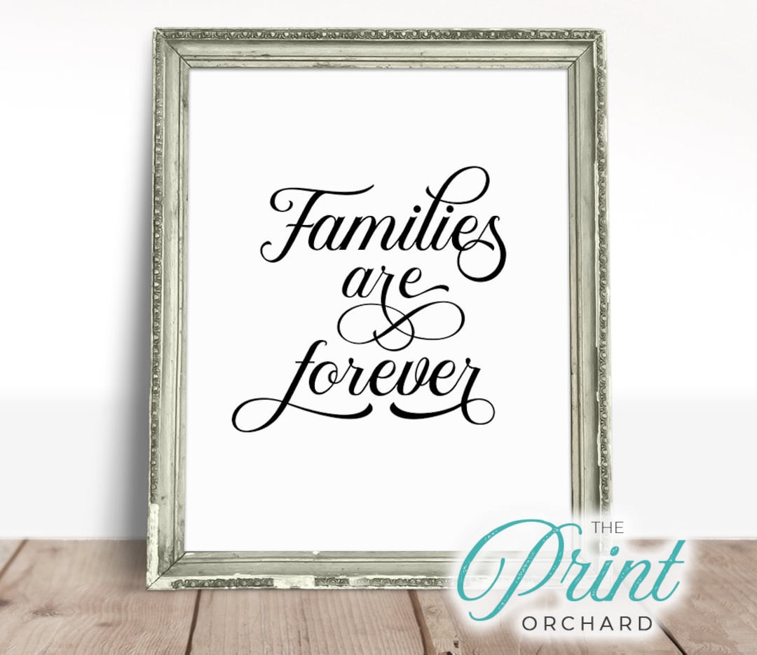 Families Are Forever Print Eternal Families Sign LDS Home Decor ...