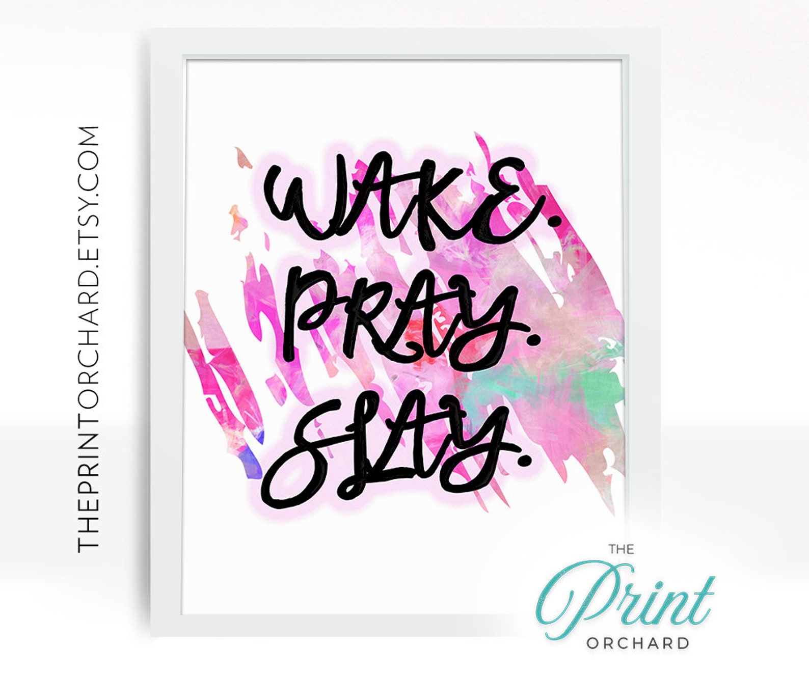 Wake Pray Slay, Printable Art, Printable Quotes, Prayer Quotes ...