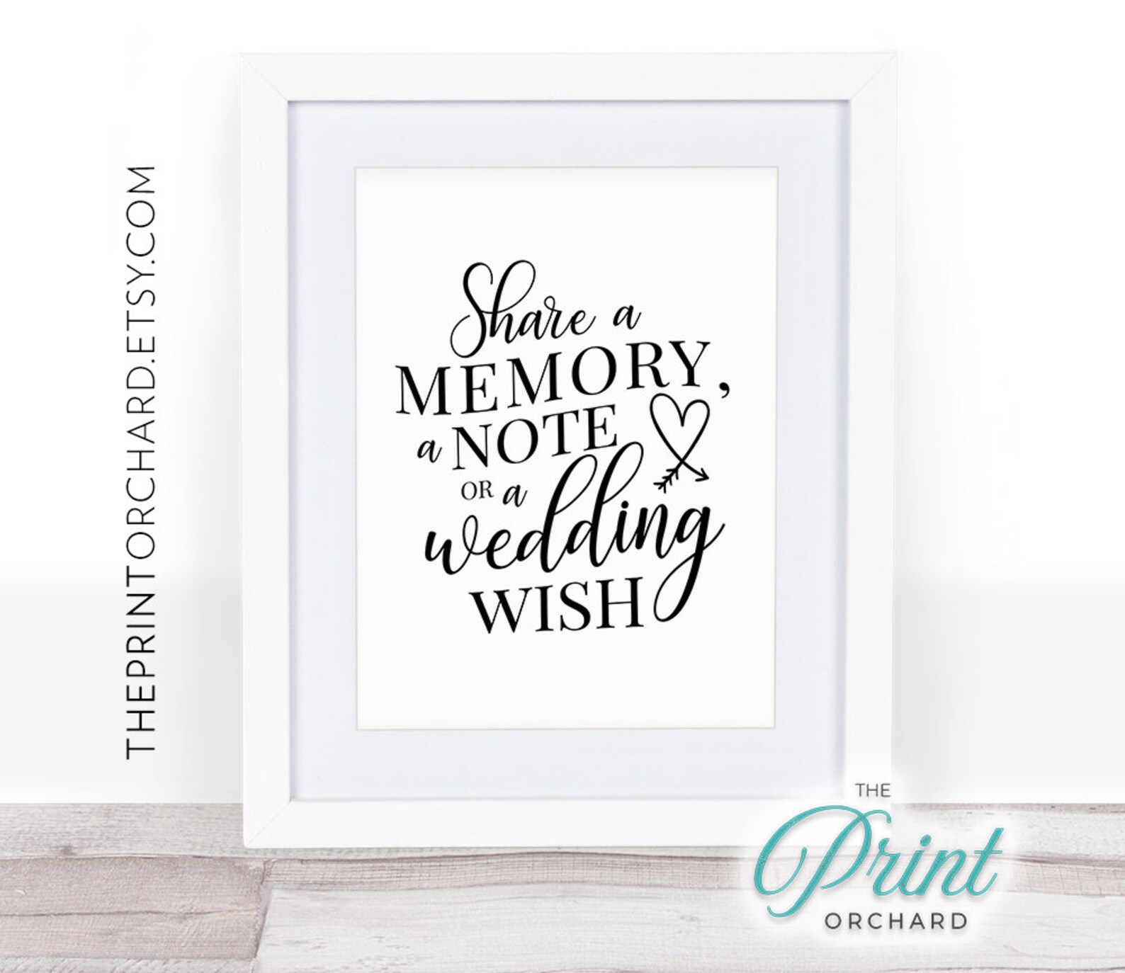 Wedding Sign, Wedding Printable, Share a Memory, Wedding Wishes Print ...