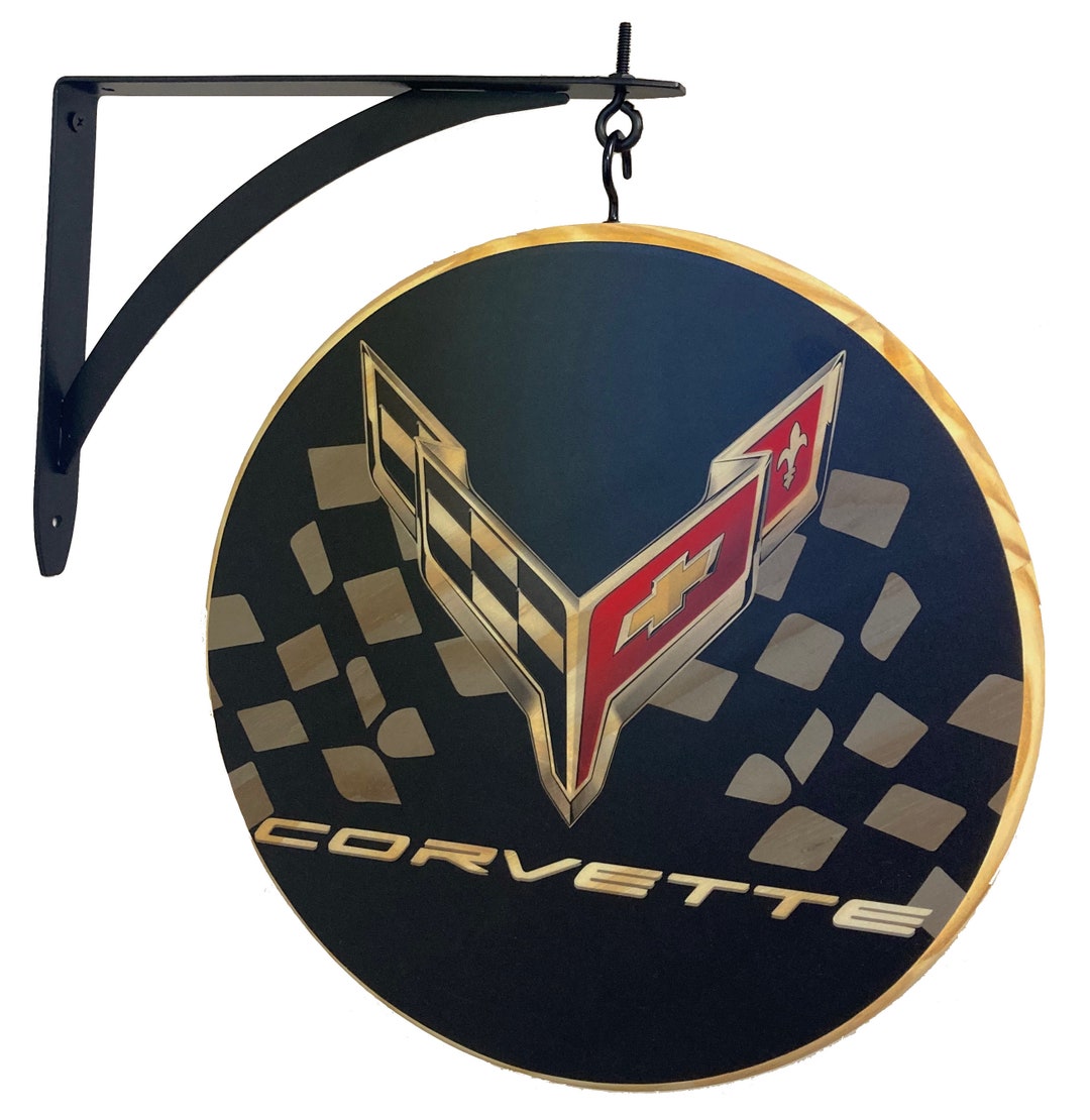 Chevrolet Corvette C8 Double Sided Pub Sign - Etsy
