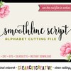 Full Alphabet SVG Fonts Cutfile Beautiful Elegant Calligraphy Script ...