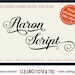 Aaron Script Full Alphabet SVG Fonts Cutfile Fancy Elegant | Etsy