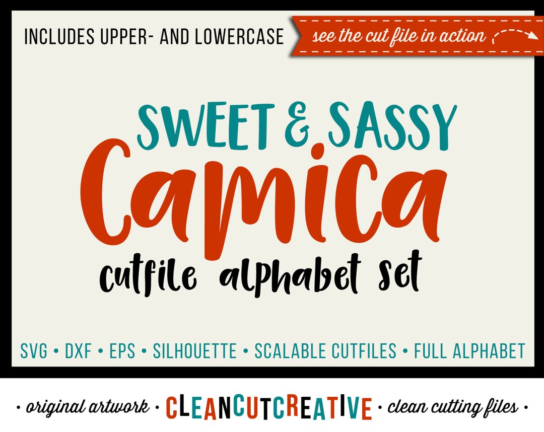 Alphabet Letter Set SVG Fonts Cutfile Brush Script Cricut Fonts DXF EPS ...