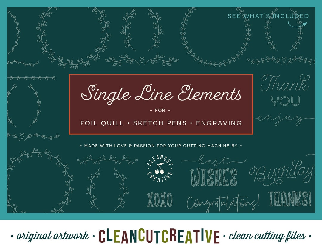 Foil Quill | Sketch | Write | Engrave | Emboss | Single Line SVG ...