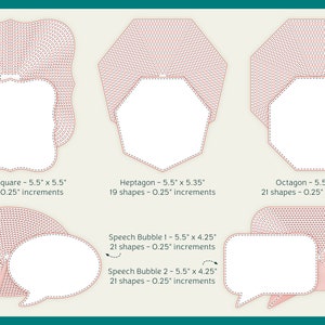 SVG Stitched Nesting Shapes V4 Fancy Shapes | Card Making Paper Crafts ...