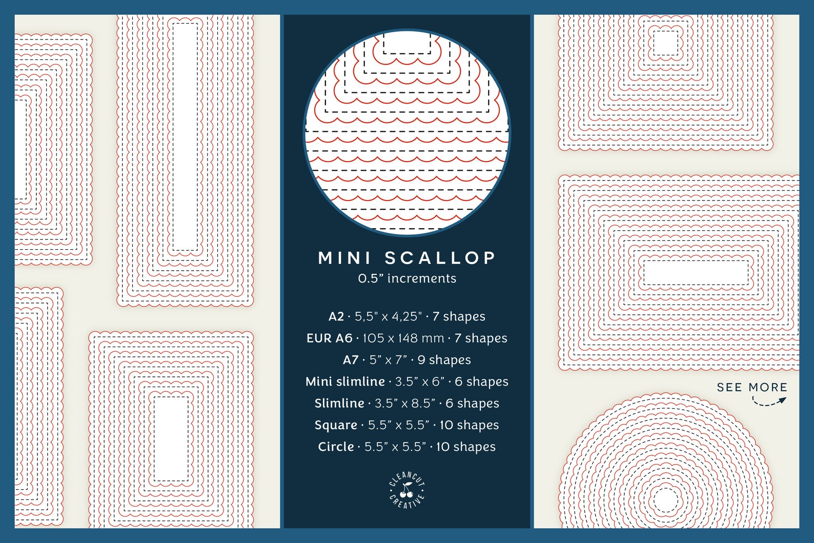 Stitched Nesting Shapes V3 Fancy Edges | Card Making Paper Crafts ...