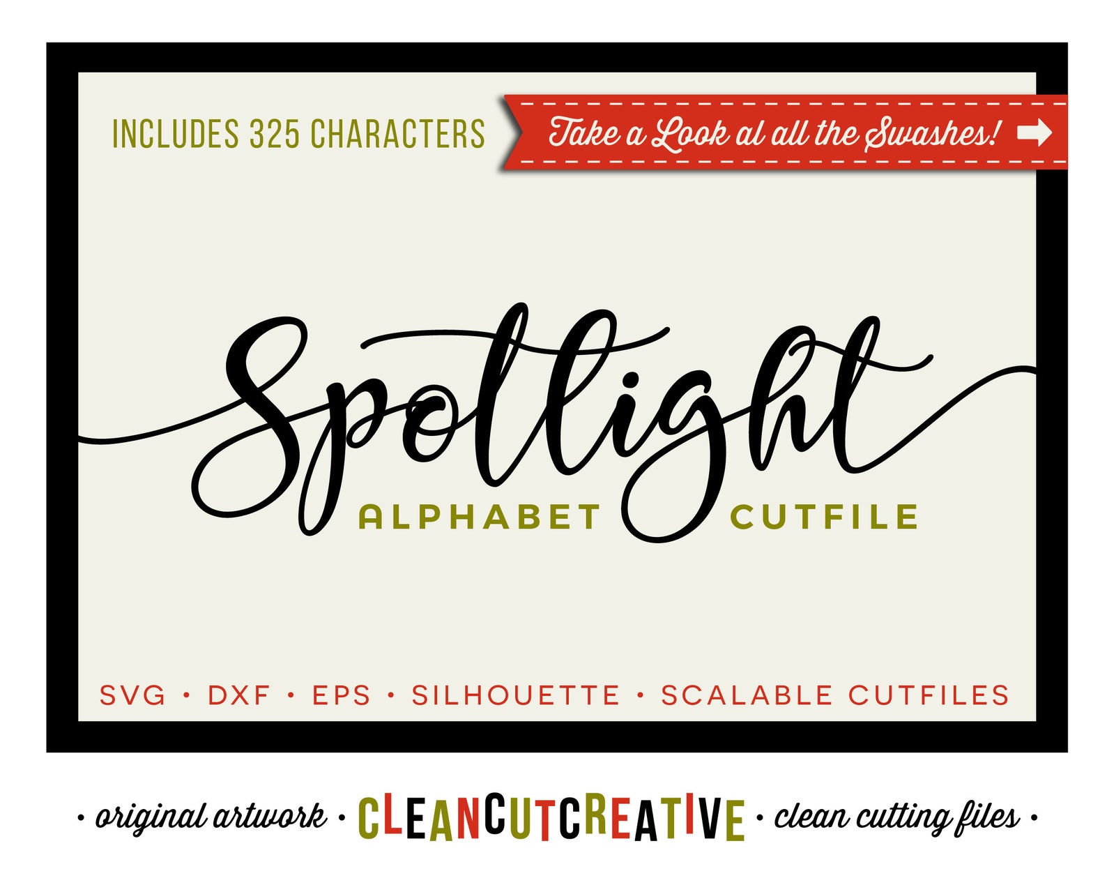Spotlight SVG Font Alphabet for Cricut Font Svg Script - Etsy