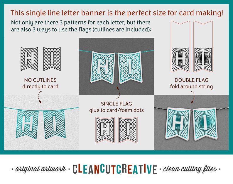 Foil Quill FLAG BANNER Svg ALPHABET Bunting Single Line Foil - Etsy