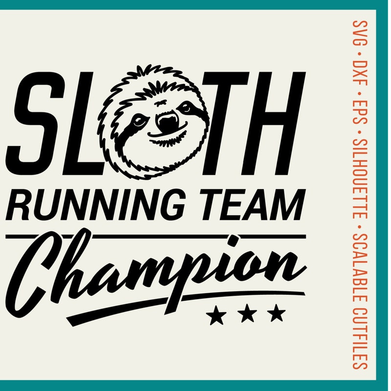 Sloth Running Team - Etsy