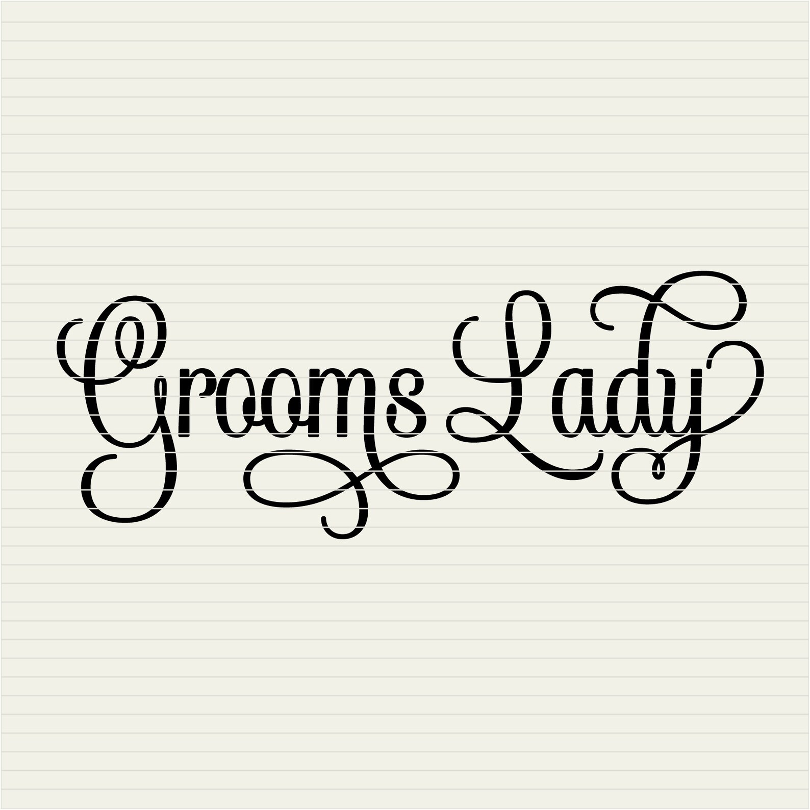 SVG Grooms Lady Svg Groomslady Svg Groomswoman Svg Female Groomsman ...