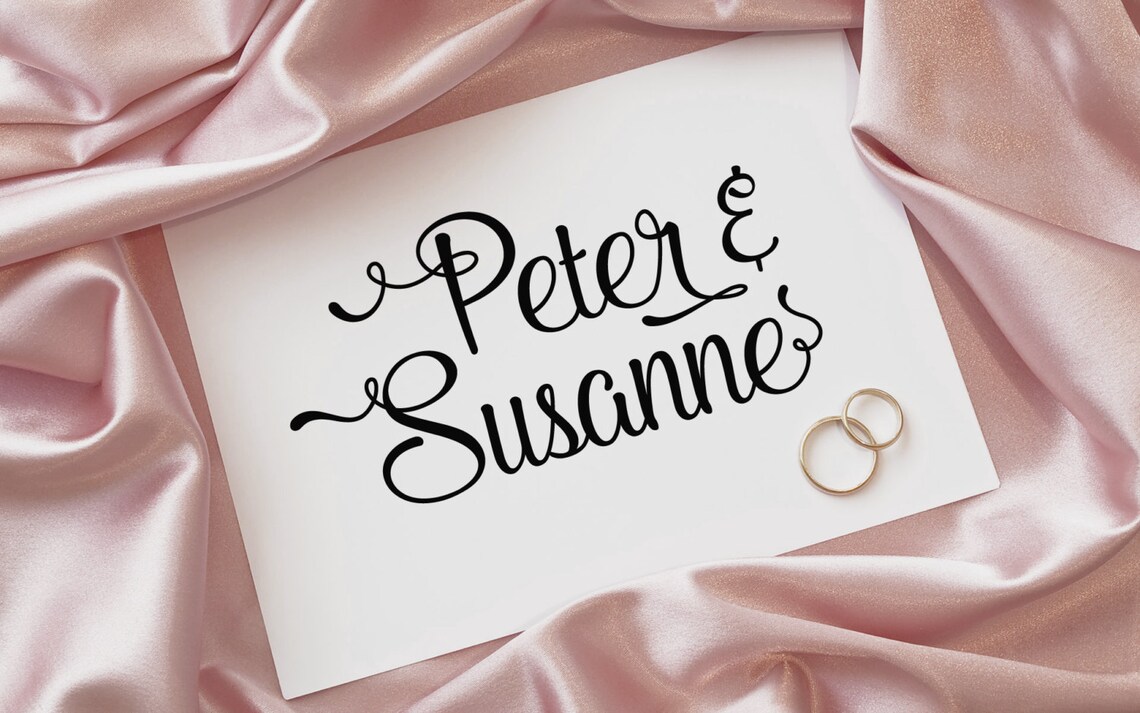 Full Alphabet SVG Fonts Cutfile Elegant Swash Script Cricut - Etsy