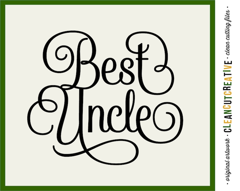 SVG Best Uncle Svg Uncle Craft Idea Uncle Gift Svg Cutfile | Etsy