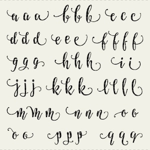 Full Alphabet SVG Fonts Cutfile Whimsy Modern Script Cricut - Etsy
