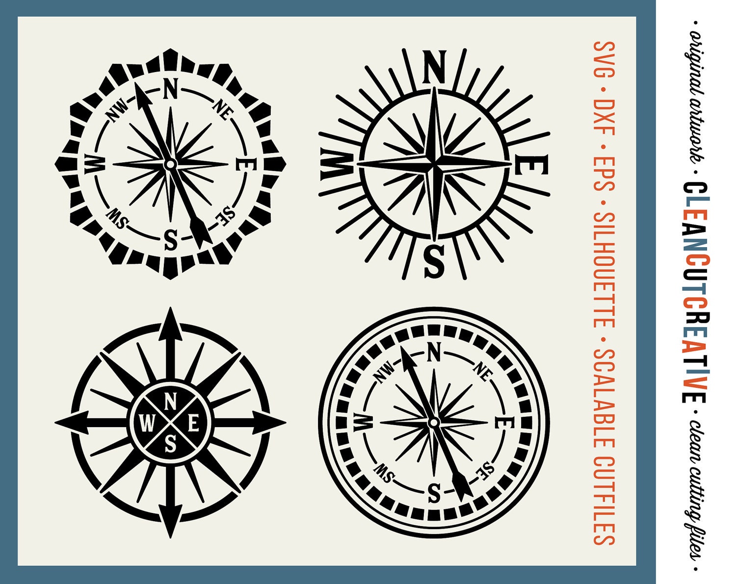 SVG Compass svg Retro Journey Adventure Graduation Wander svg | Etsy