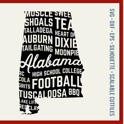 Game Day Alabama Football SVG DXF Files for Cricut Design - Etsy